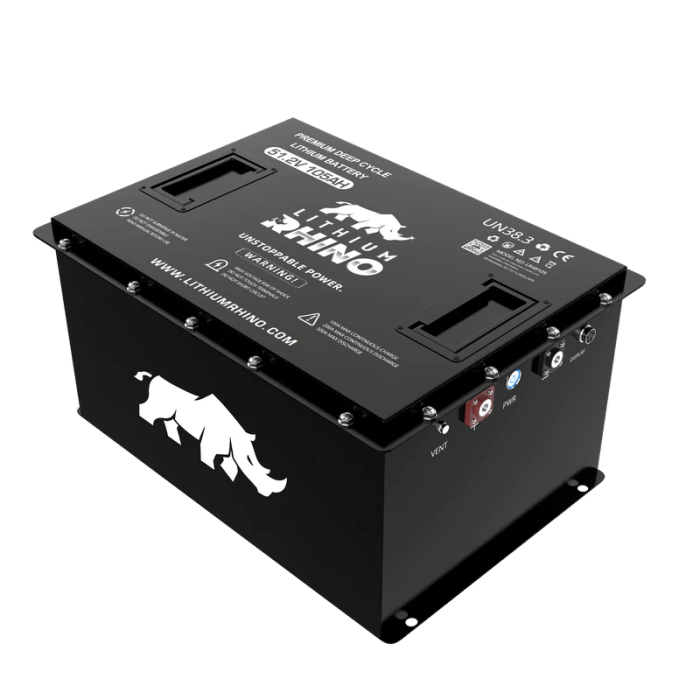Lithium Rhino 51.2 Volt 105Ah High Output Lithium Battery Kit w/Fast ...